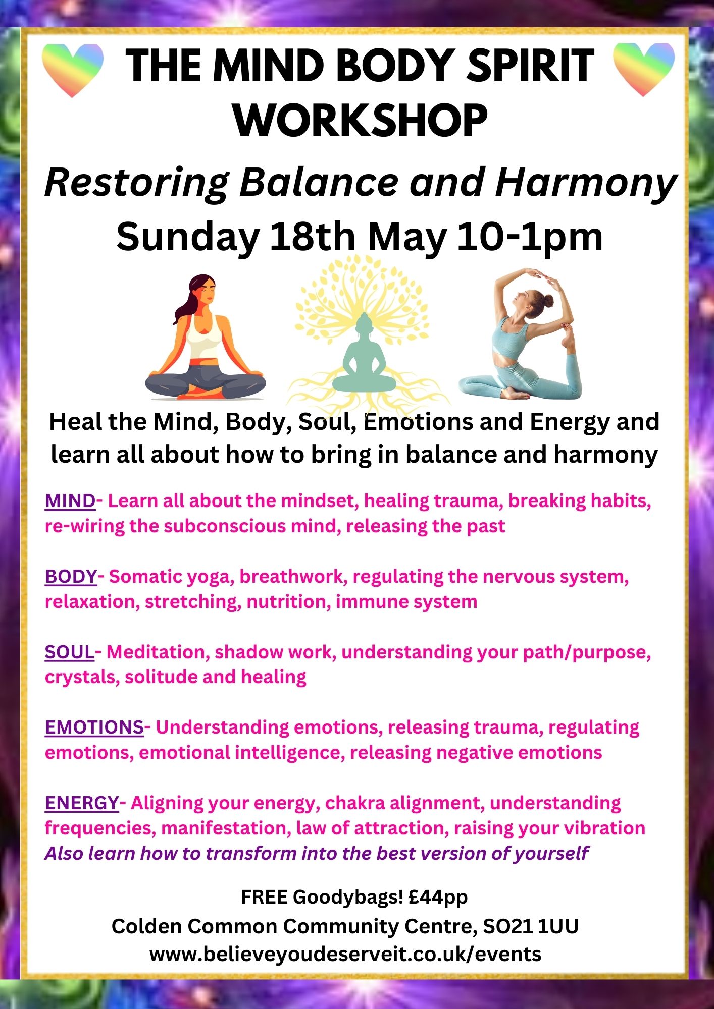 The Holistic Wellness Mind, Body Spirit Event